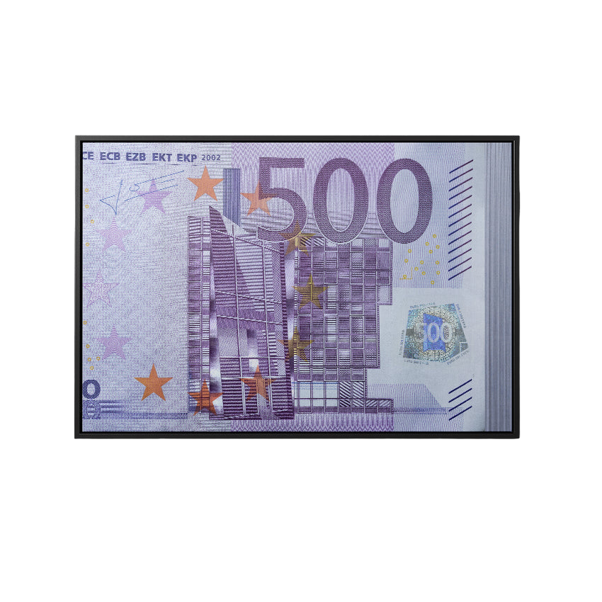 Euro Bundle | Money 500 Bill Canvas Wall Art – Greattness™