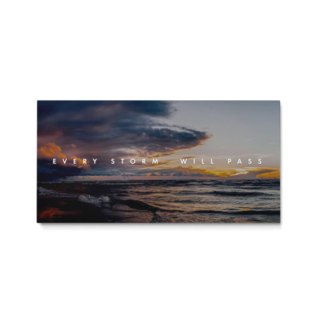 Every Storm Will Pass - Landscape Storm Sea Wall Art – Greattness™