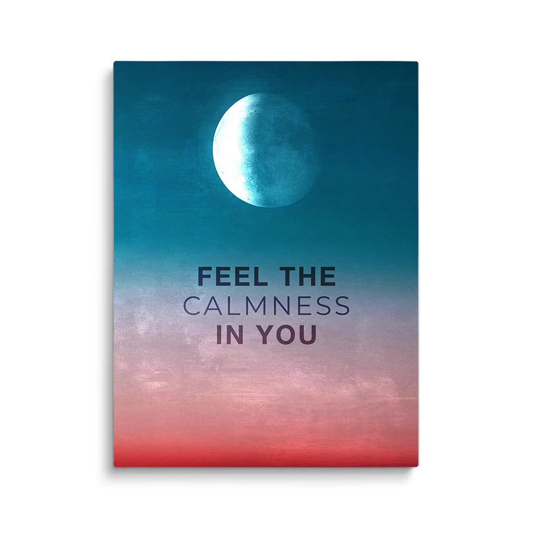 Feel the Calmness, Moon Canvas Art – Greattness™
