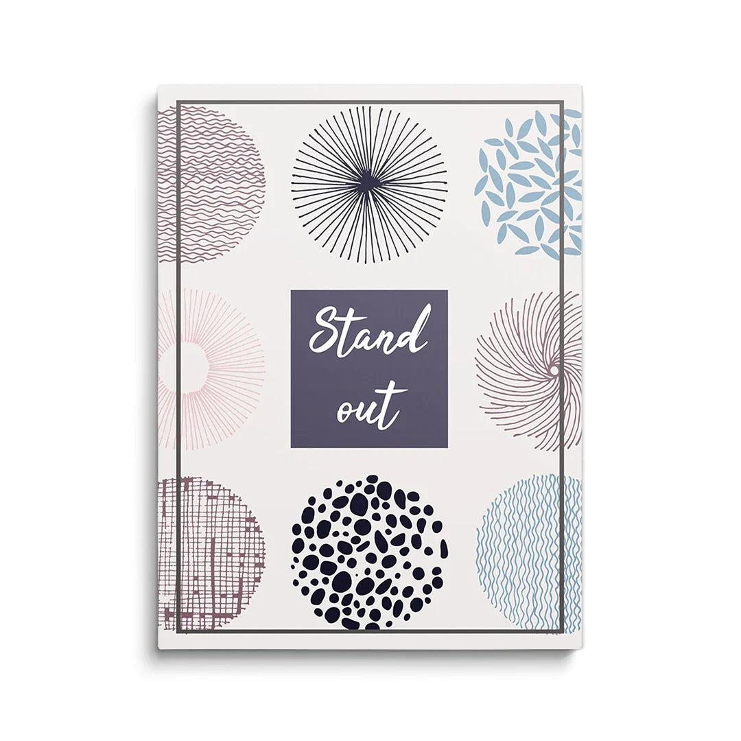 Stand Out | Women Canvas Art Quote, Motivational Artwork – Greattness™